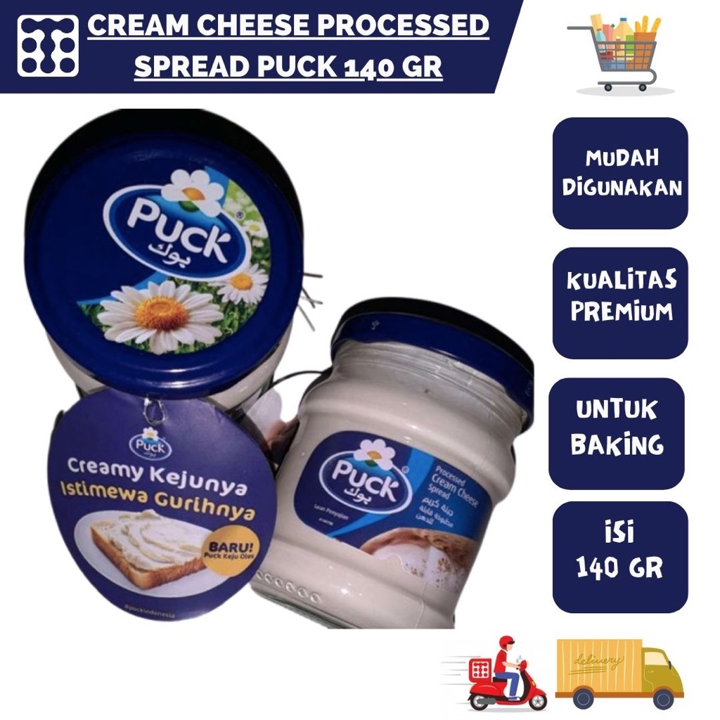 Jual CREAM CHEESE PROCESSED SPREAD PUCK 140 GR | Shopee Indonesia
