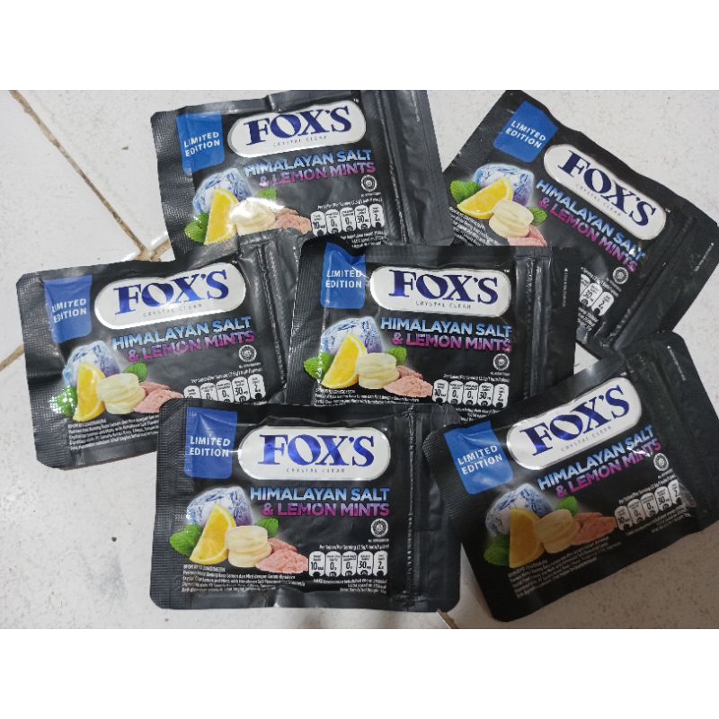 Jual Fox's Himalayan Salt & Lemon Mint Sachet 15gr | Shopee Indonesia