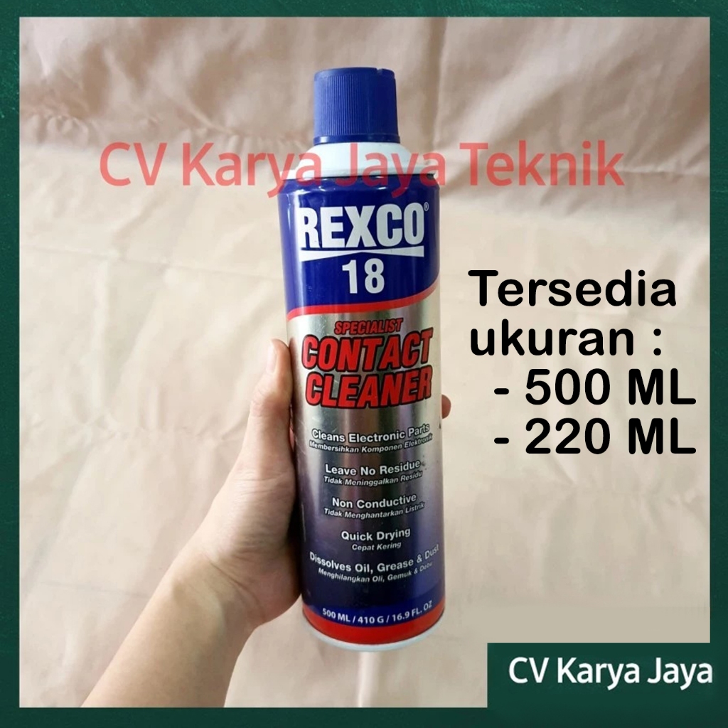 Jual Rexco 18 Contact Cleaner 220 ml 500 ml / Pembersih Listrik dan ...