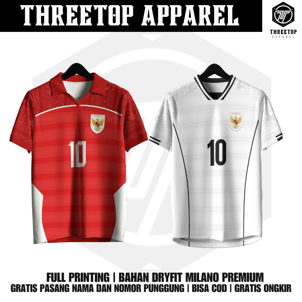 Jual Jersey Timnas Indonesia Premium Terbaru 2025 Gratis Pasang Nama Dan Nomor Punggung | Shopee ...