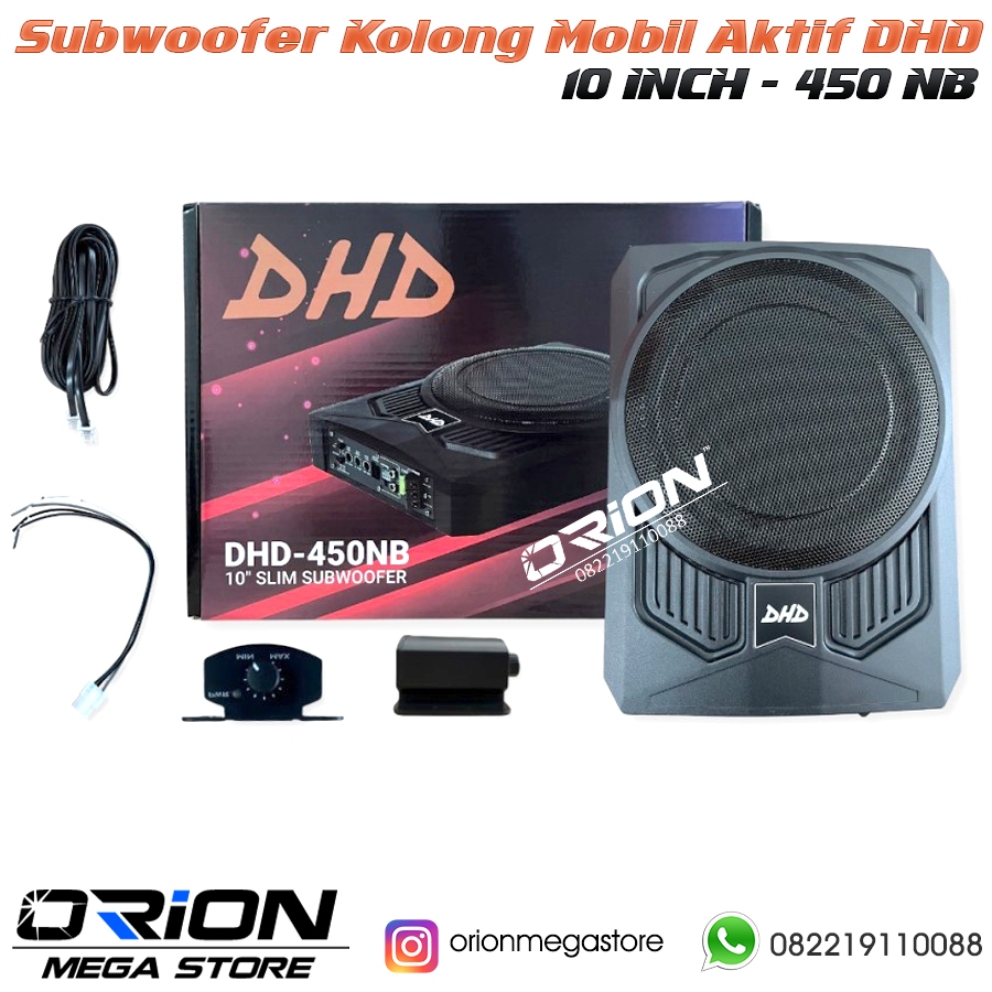 Jual Subwoofer Slim Kolong Underseat DHD 10 Inch Aktif | Shopee Indonesia
