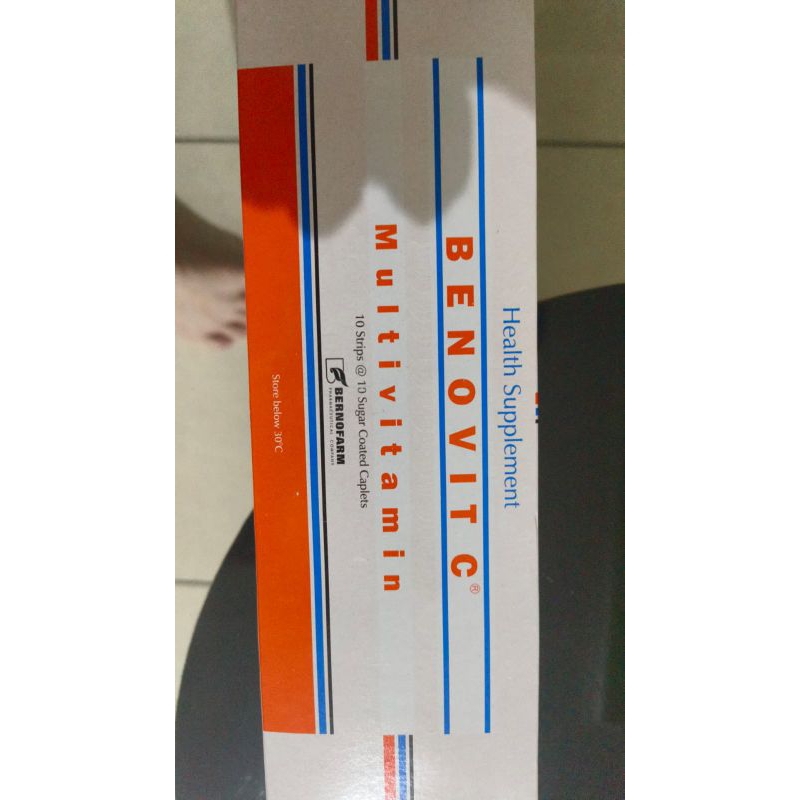 Jual BENOVIT-C BOX ISI 100 TABLET MULTIVITAMIN DAN MINERAL | Shopee ...