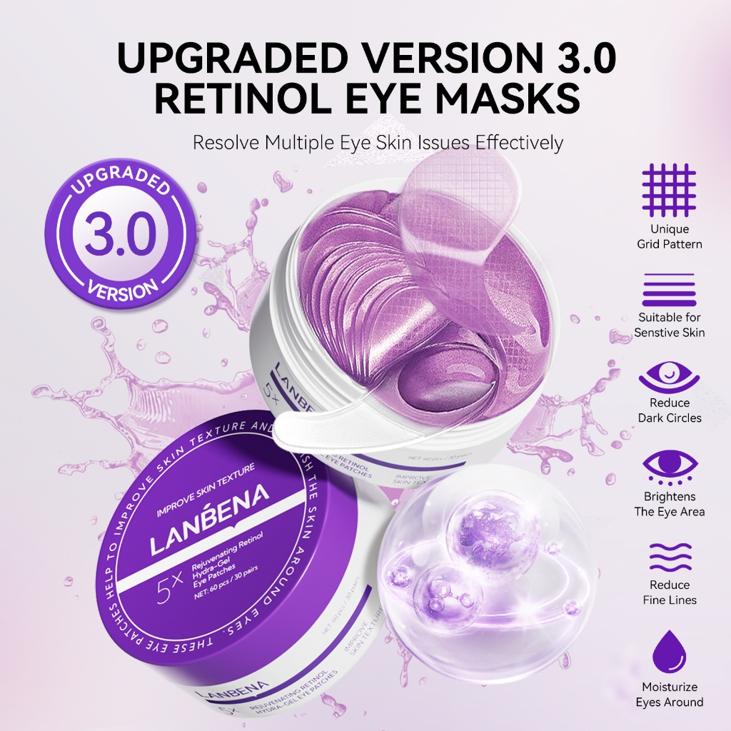 Jual LANBENA | Eye Masker Mata Revitalizing Retinol Luxury Eye Mask ...