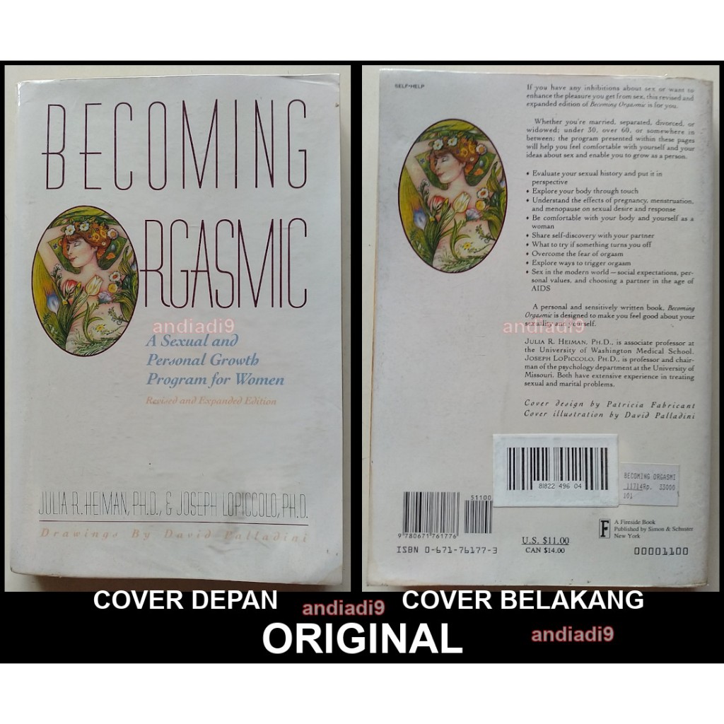 Jual BUKU BECOMING ORGASMIC A SEXUAL AND PERSONAL GROWTH PROGRAM FOR ...