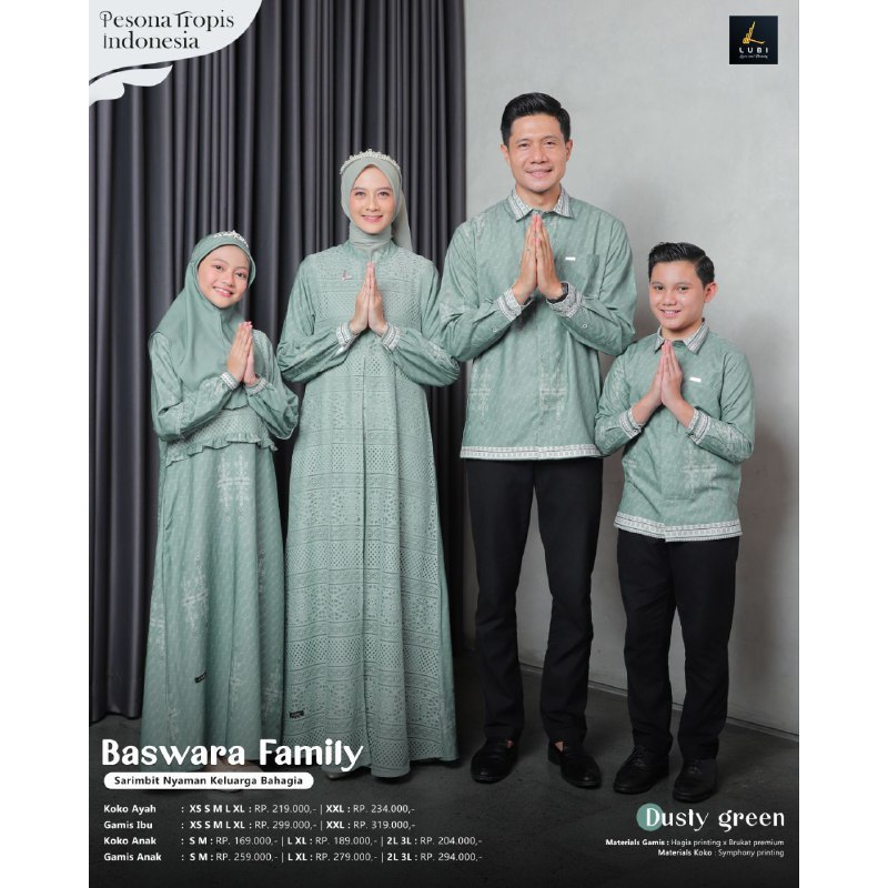 Jual (READY) SARIMBIT TERBARU 2025 COUPLE FAMILY LEBARAN BASWARA DUSTY ...