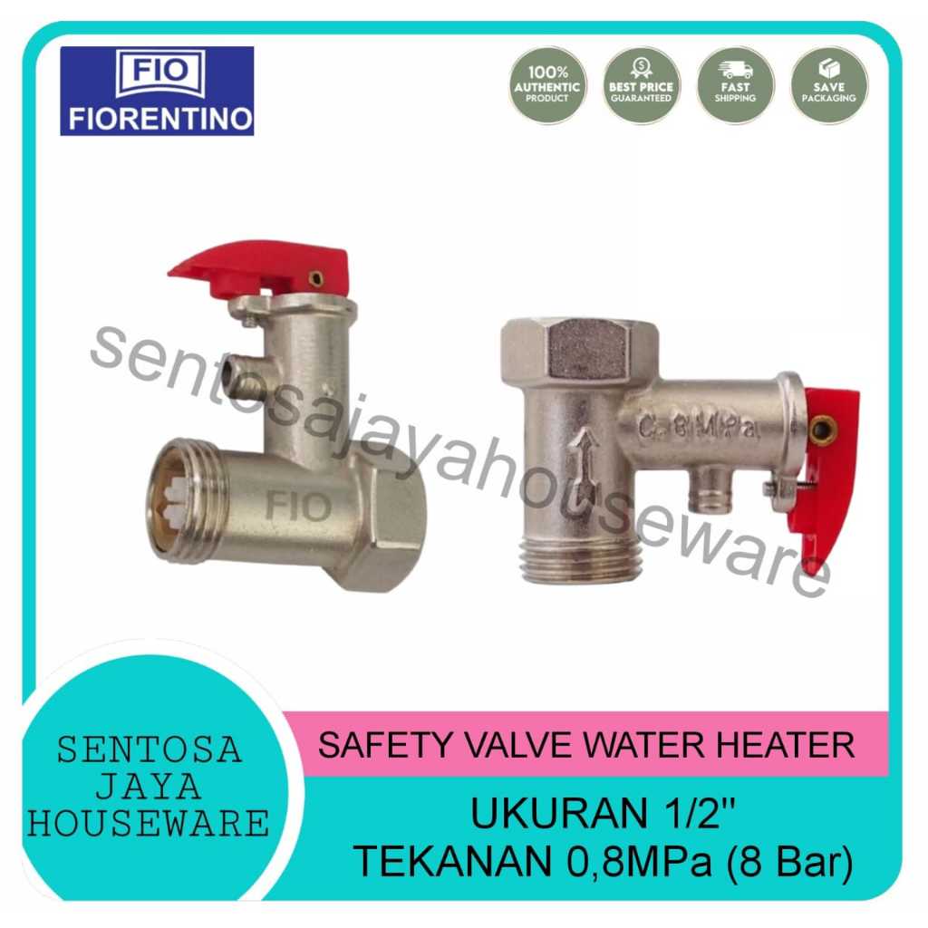Jual Safety Valve Water Heater Kran Katup Klep Pengaman Pemanas Air ...