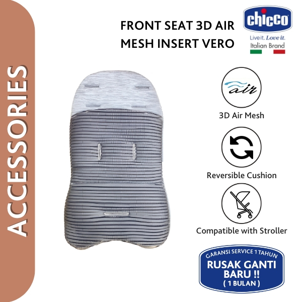 Jual CHICCO Front Seat 3D Air Mesh Insert Vero USA / Alas Stroller Bayi ...