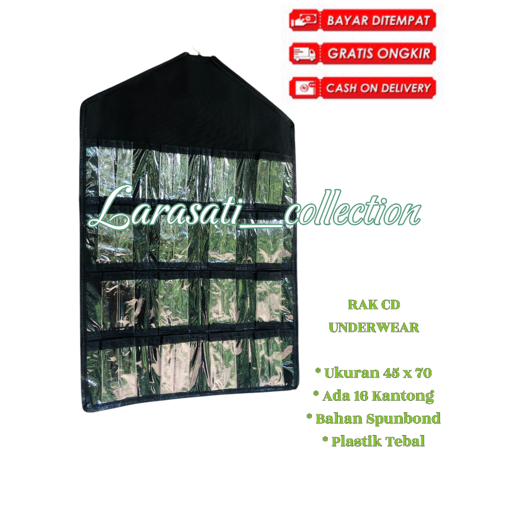 Jual Rak CD Gantung Polos / Tempat Underwear Murah | Shopee Indonesia