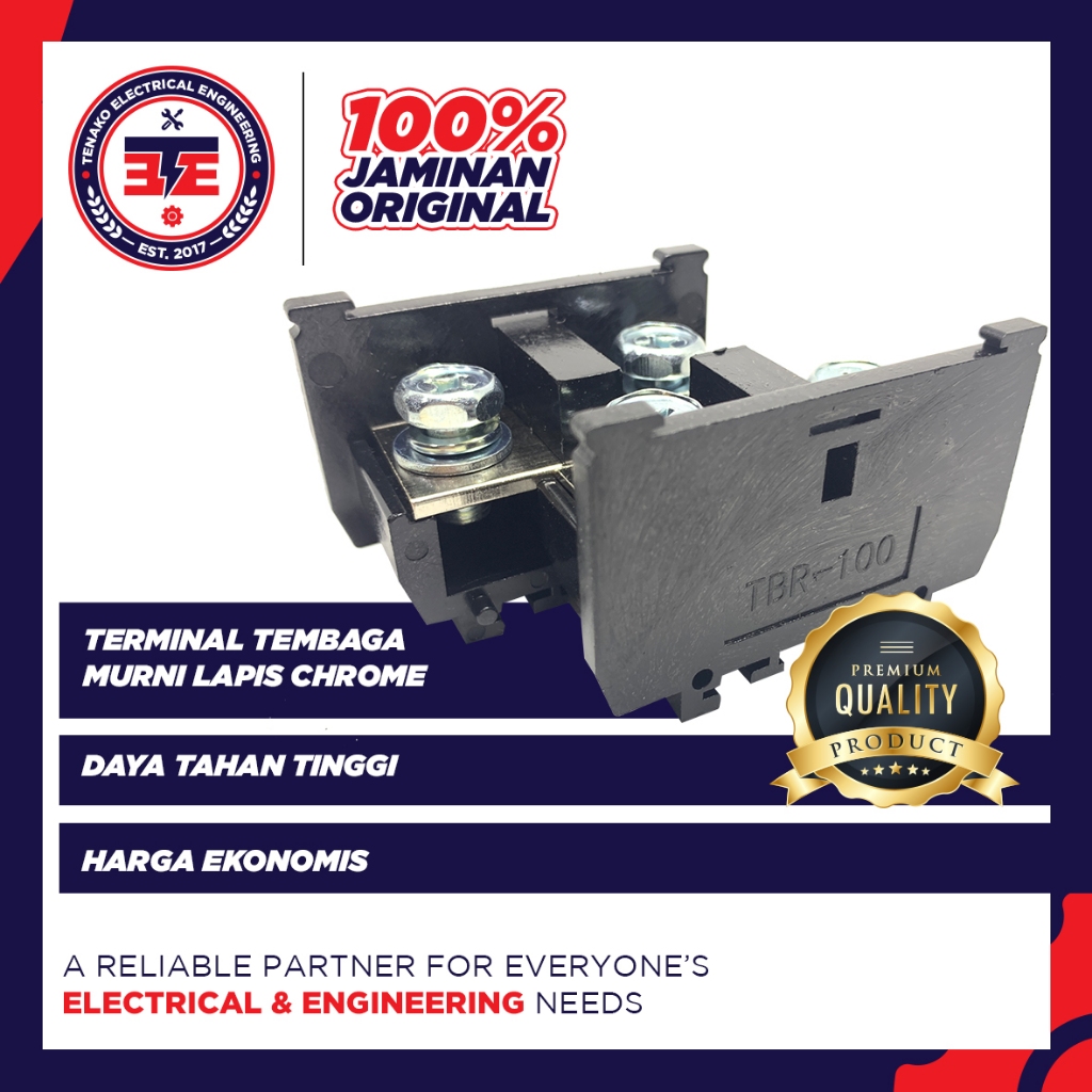 Jual Terminal Block 100 Ampere TBR-100 / CBR-100 Terminal Blok 100A ...