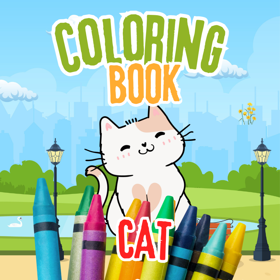 Jual Buku Mewarnai Anak - Anak Koleksi Gambar Kucing / Kucing ...