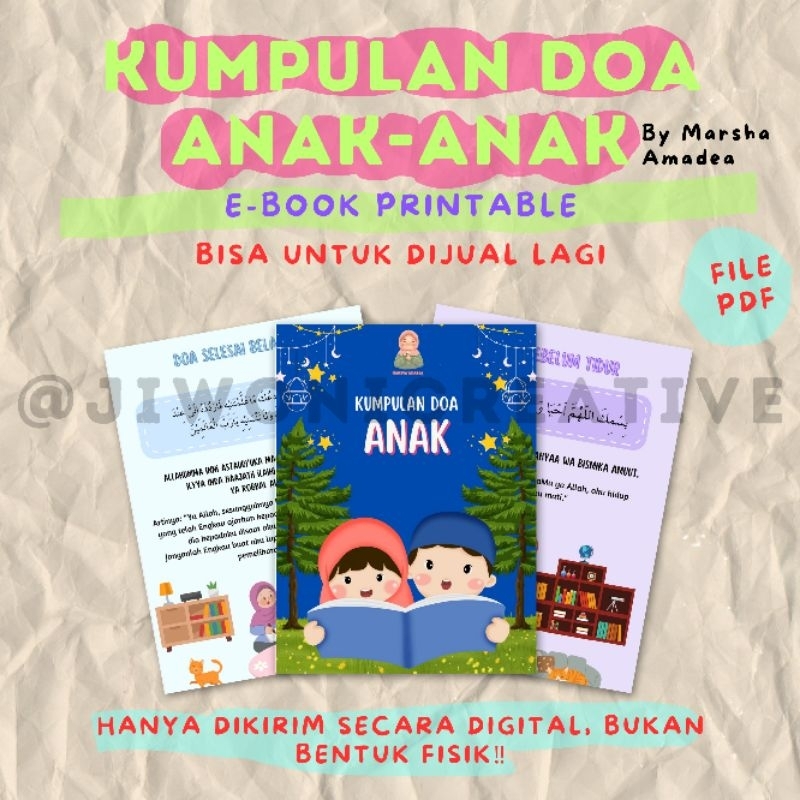 Jual Kumpulan Doa Anak Printable - Jiwoni Creative | Shopee Indonesia