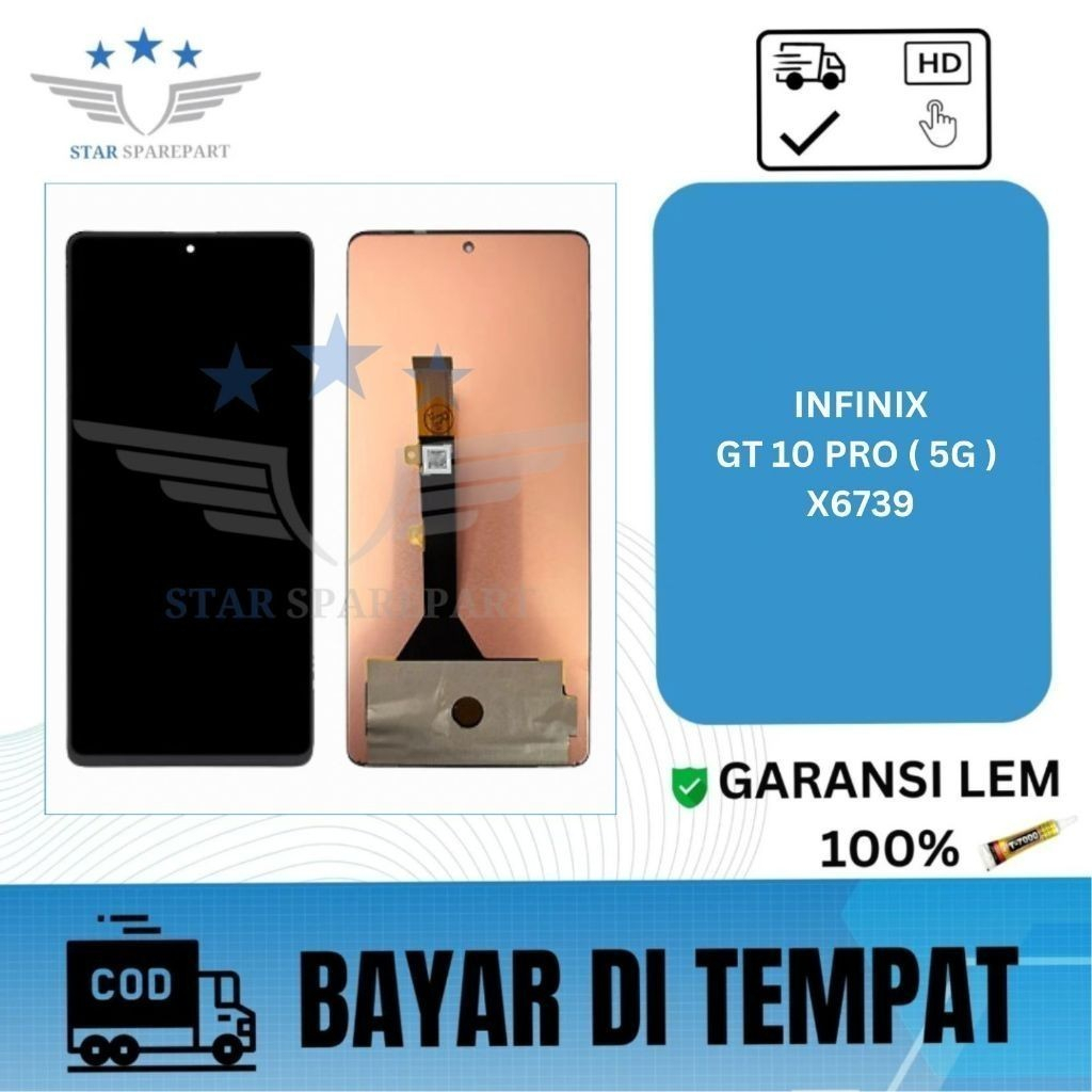 Jual LCD TOUCHSCREEN INFINIX X6739 / X678B / CK6 / CK7N / CK8N / CK8NB / CK9N / GT 10 PRO / NOTE ...