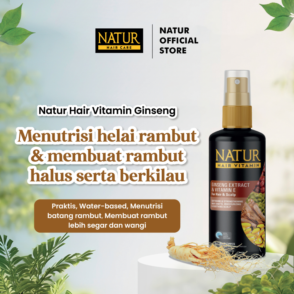 Jual Natur Hair Vitamin Ginseng 80 ml - Vitamin Rambut Rontok / Anti ...