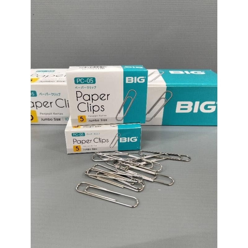 Jual Paper clip Big no 5 / penjepit kertas no 5 jumbo size/ Paperclip ...