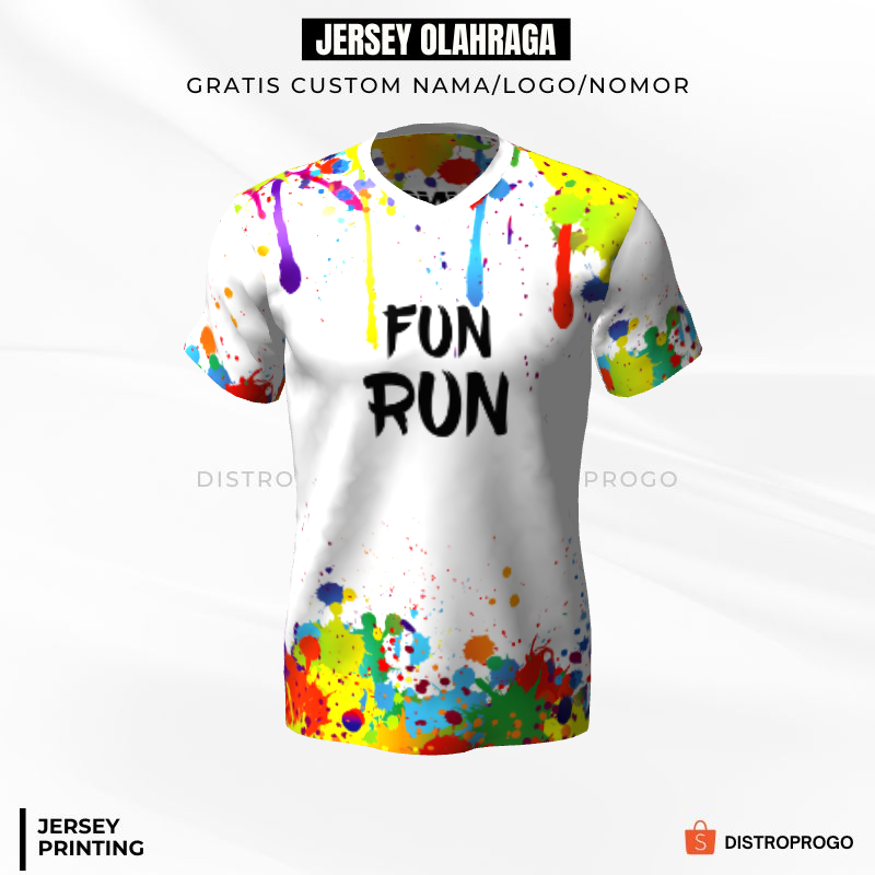 Jual Kaos Jersey Lari Putih Motif Abstrak Paint Brush 182 - Jersey Fun Run Custom Full Printing ...
