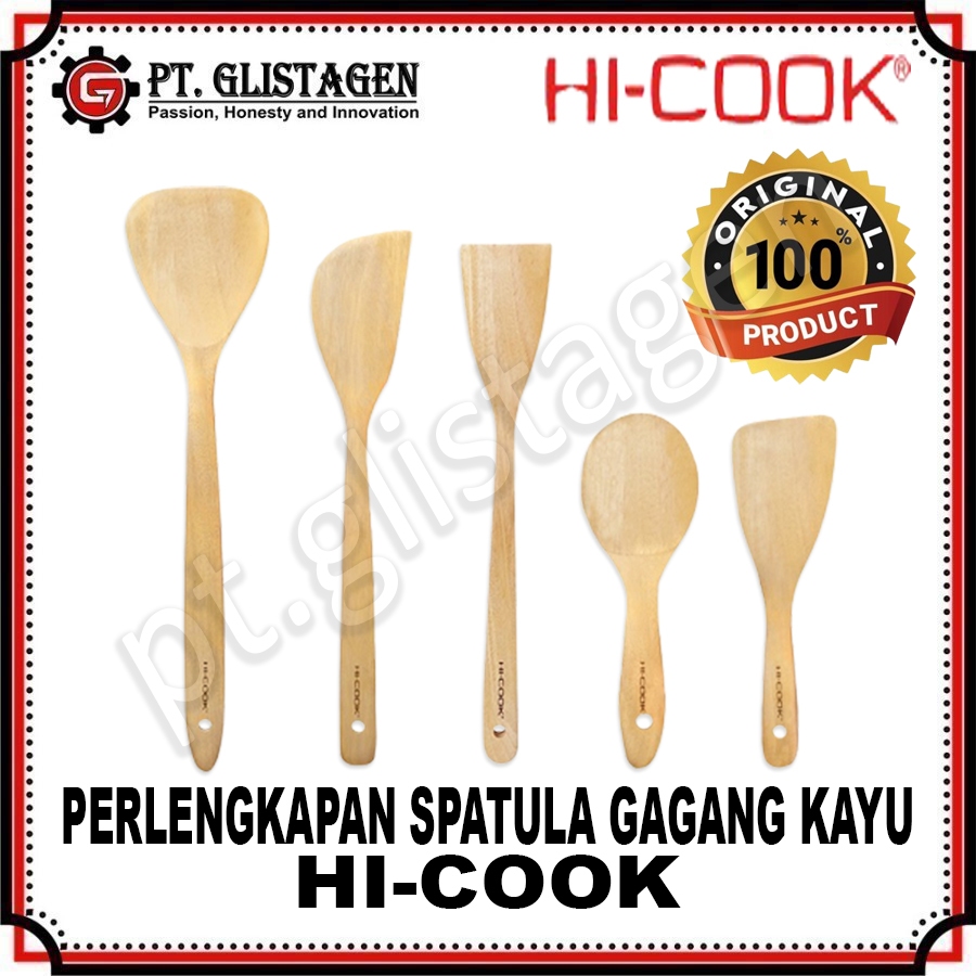 Jual HI-COOK Sutil / Spatula / Sodet Kayu Sendok / Centong Nasi Perlengkapan Masak Perlengkapan ...