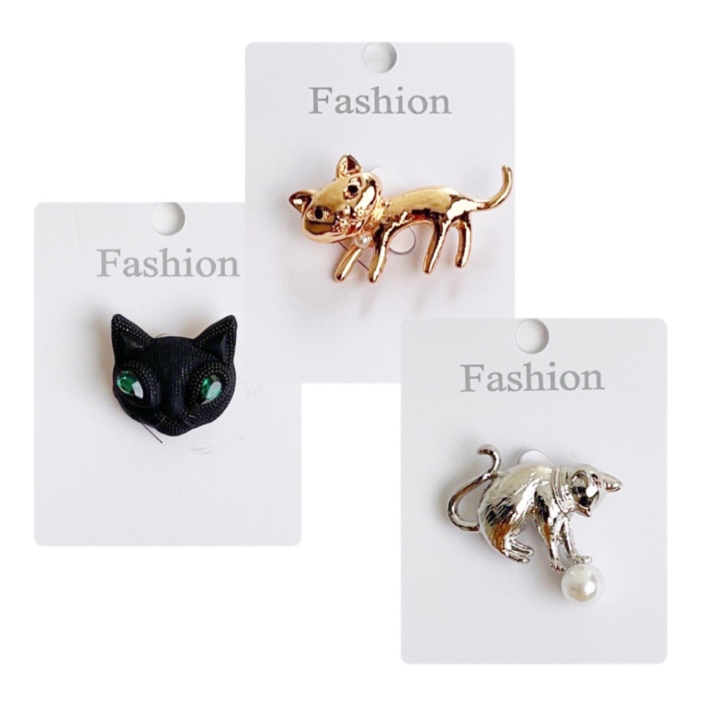 Jual W! Accessories Bros Pin Peniti Hijab Kucing Hitam 70280100 ...