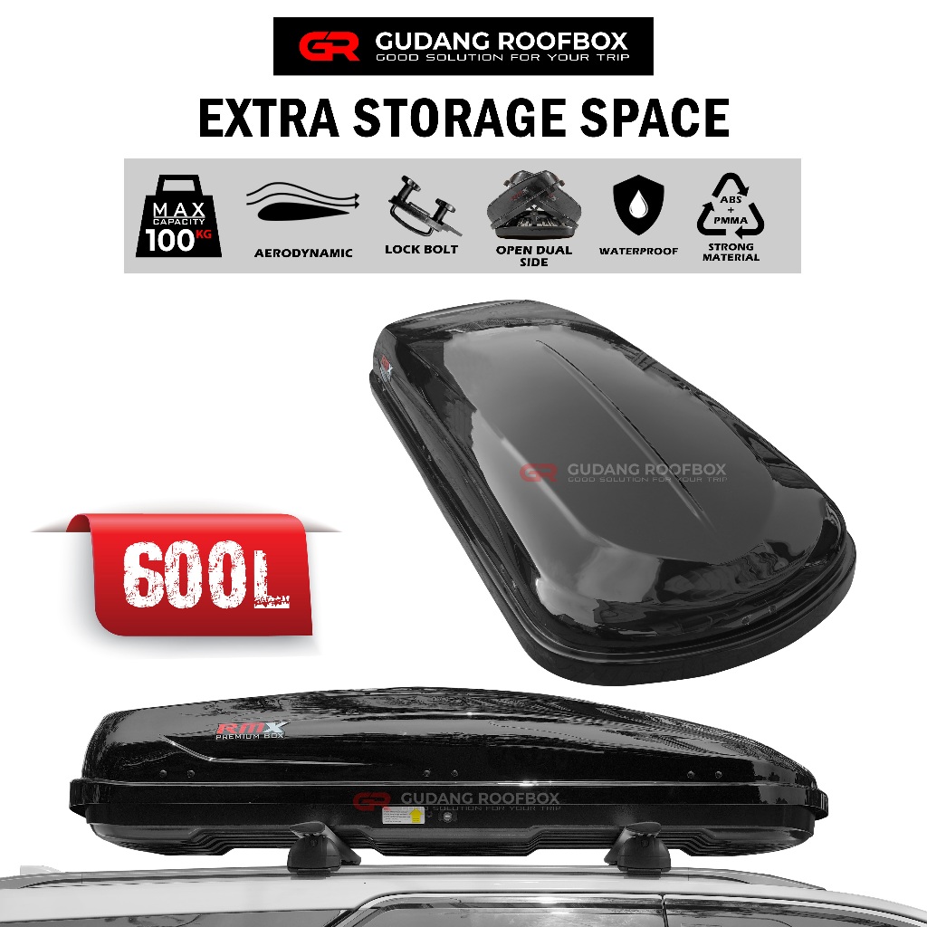 Jual Roof Box Roofbox Rofbox Box Bagasi Atas Mobil Universal Material ...