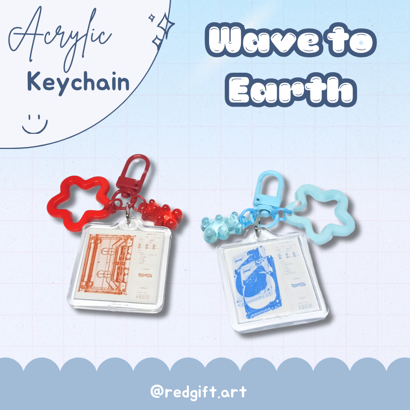 Jual Acrylic Keychain W2e | Ganci Akrilik Wave to Earth | Ganci W2e ...