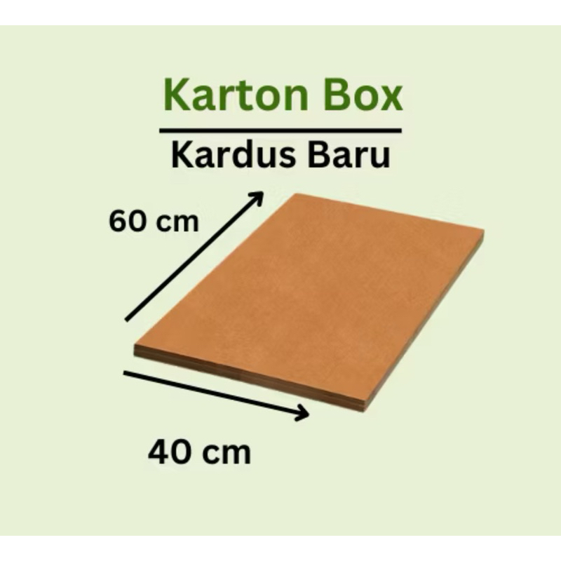 Jual 40x60 cm kardus lembaran alur memanjang di 60 cm nya dus karton ...