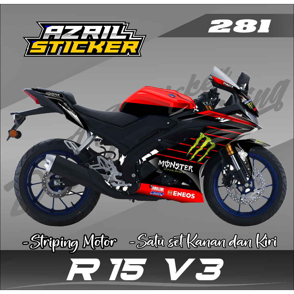 Jual Decal R15 V3 Fullbody Dekal Yamaha R15 V3 Fullbody Stiker Motor ...