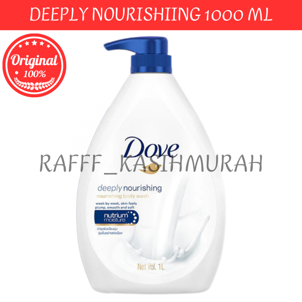 Jual DOVE BODY WASH DEEPLY NOURISHING BOTOL 1 LITER | Shopee Indonesia