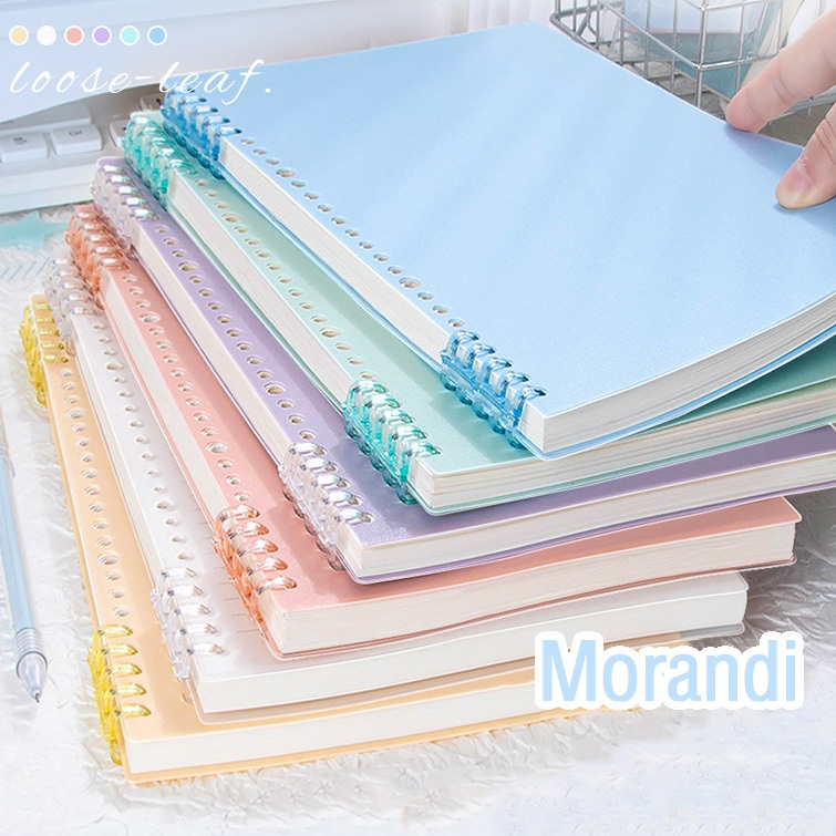 Jual Buku Notebook A5/B5 Buku Tulis Sekolah Aesthetic Macaron Binder ...