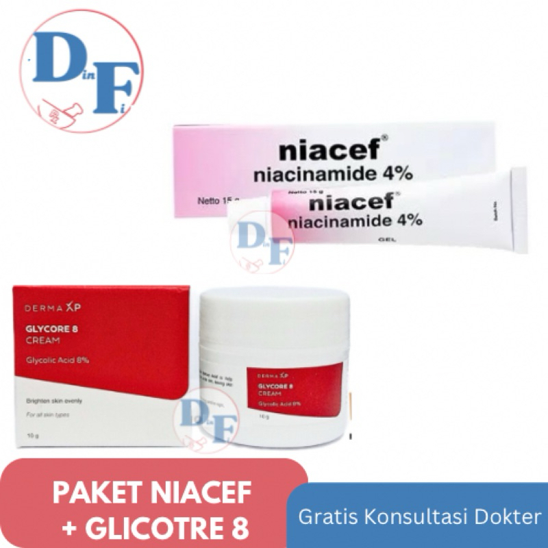 Jual NIACINAMIDE 4% + GLYCORE 10% | GLYCORE 8% - KRIM PERAWATAN KULIT ...