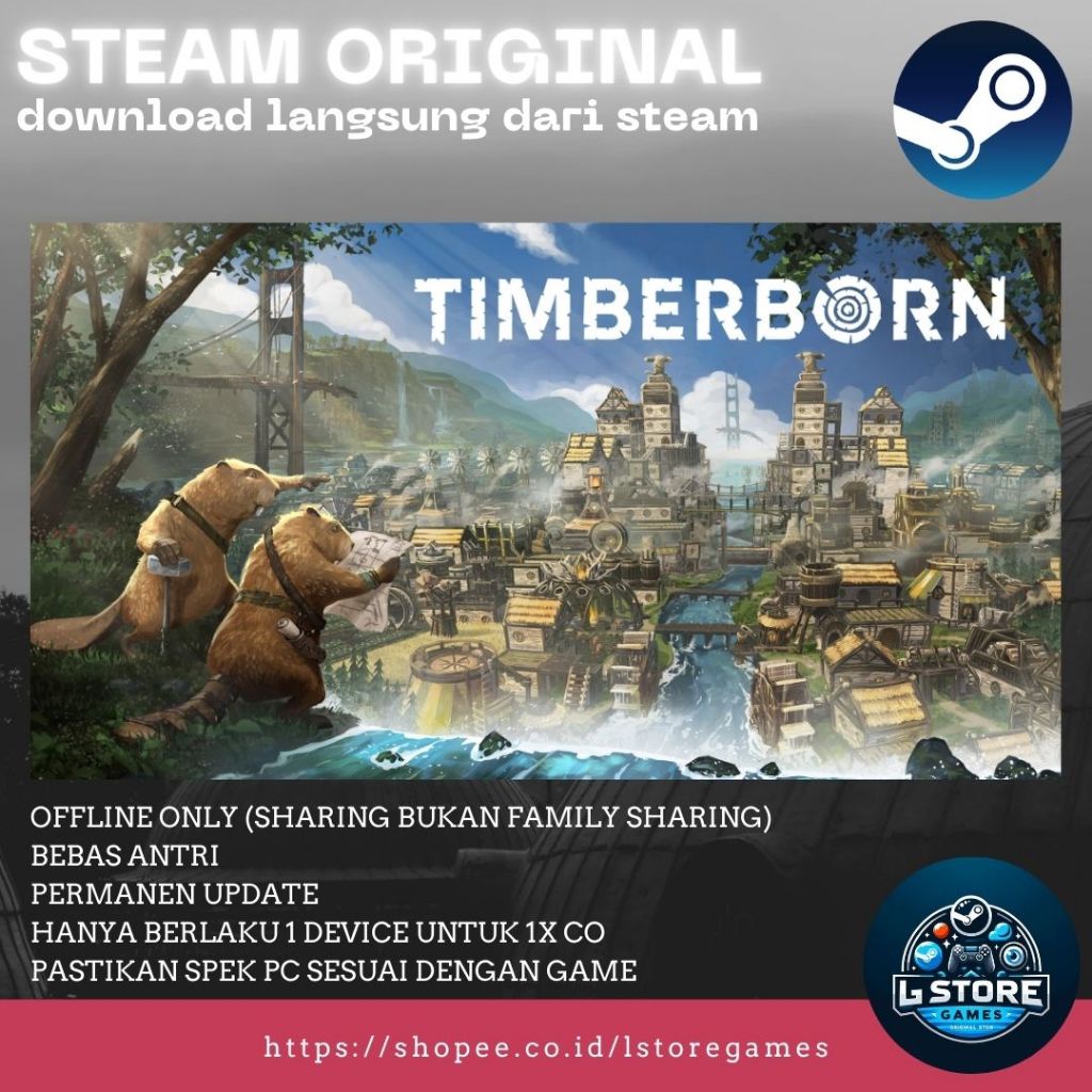 Jual Timberborn Mac & PC Sharing Original Offline | Shopee Indonesia