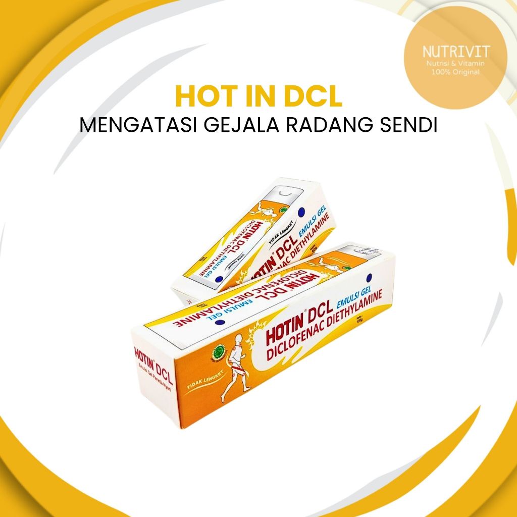 Jual HOTIN DCL Emulsi Gel (Kuning) Tube 30gr / 60gr / 120gr - Untuk ...