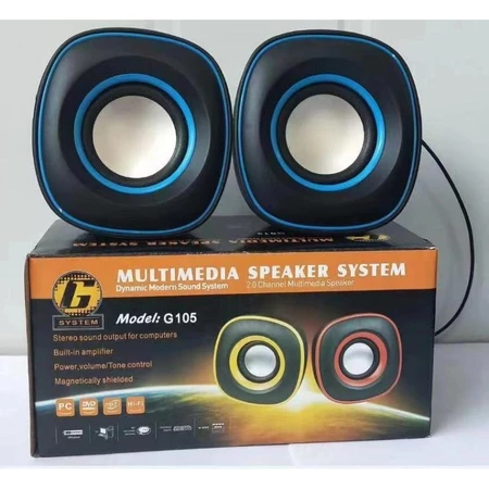 Jual SPEAKER SALON MINI MULTIMEDIA G-105 FOR KOMPUTER & LAPTOP KABEL ...
