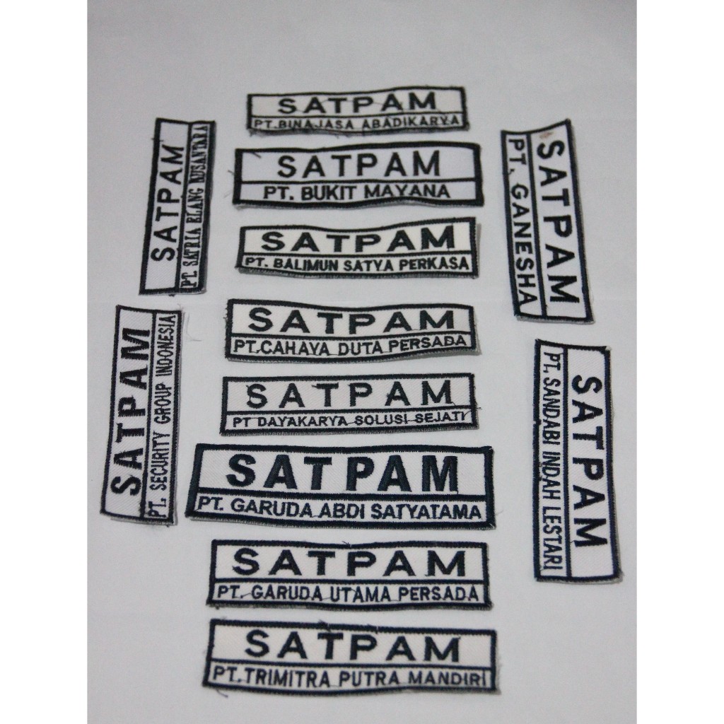 Jual Badge Label Satpam + Nama Perusahaan | Shopee Indonesia