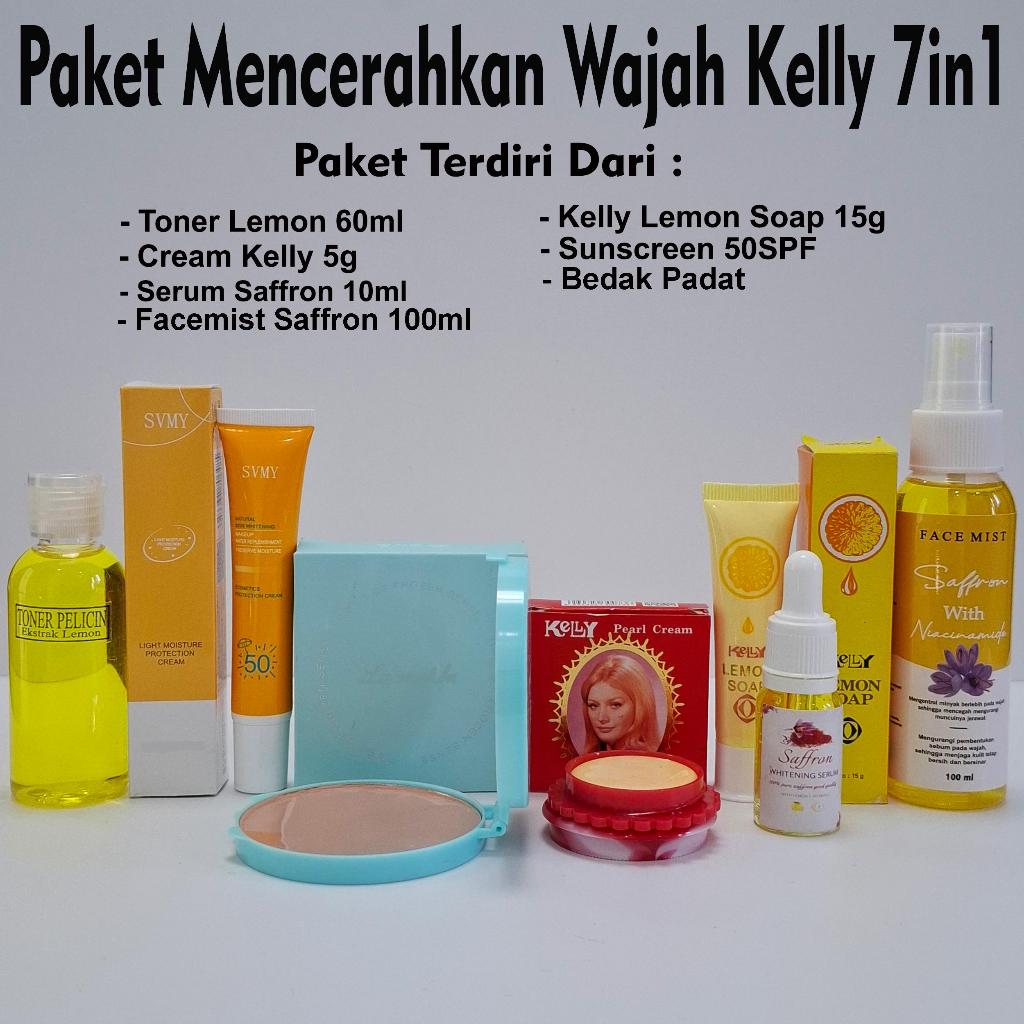 Jual Paket Cream Kelly 5gr + Lemon Soap 15gr + Facemist 100ml + Serum ...