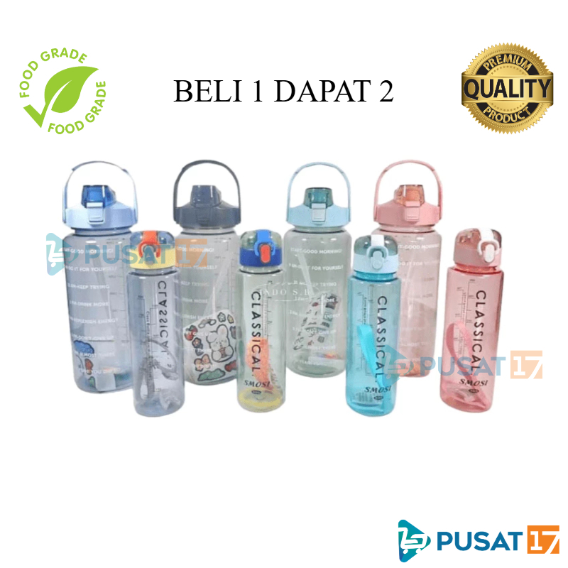 Jual PUSAT17 B12 BOTOL MINUM 2IN1 2 LITER BOTOL MINUM ANAK DENGAN ...