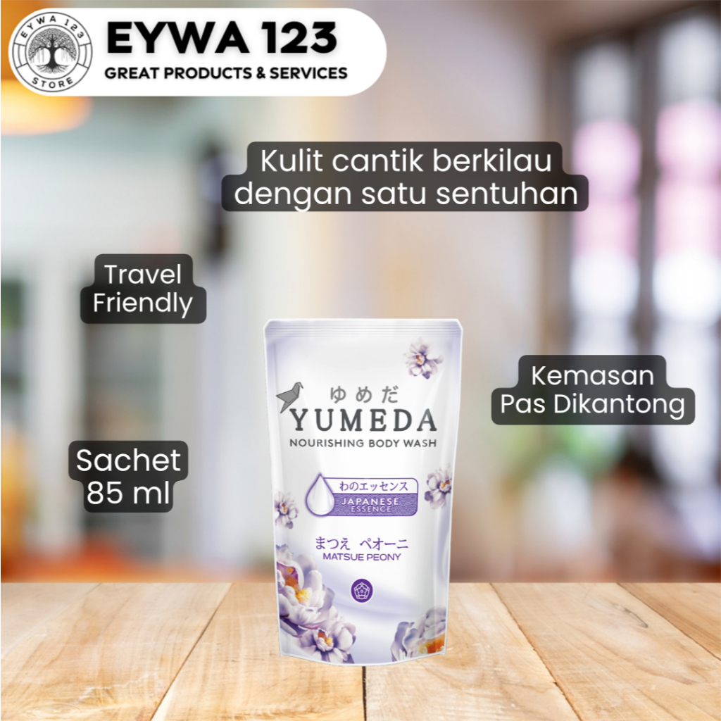 Jual YUMEDA Nourishing Body Wash Matsue Peony Sachet 85mL | Shopee ...