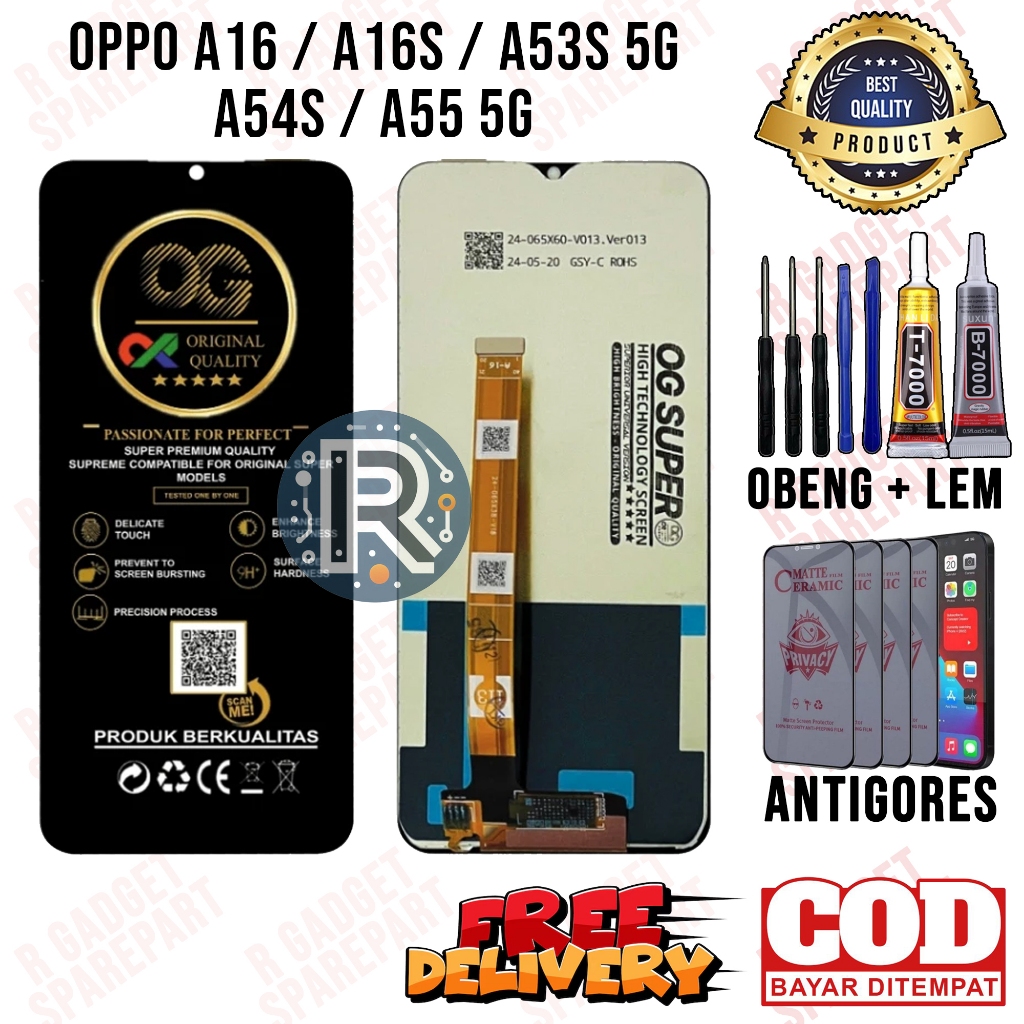 Jual LCD OPPO A16 / A16S / A53S 5G / A54S / A55 5G ORIGINAL OEM FULLSET LCD TOUCHSCREEN | Shopee ...