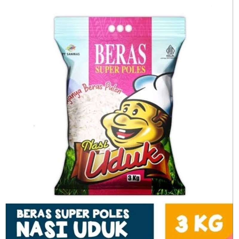 Jual beras UDUK berat 3kg instan | Shopee Indonesia