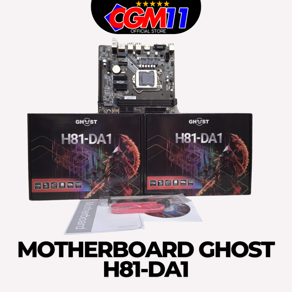 Jual MOTHERBOARD MOBO MAINBOARD H81 GHOST H81-DA1 LGA 1150 NVME ...