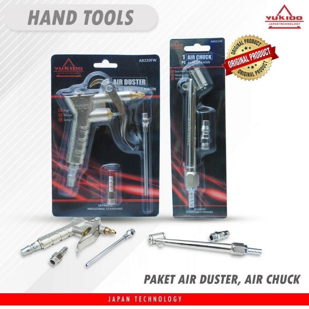 Jual PROMO SPESIAL!!! AIR DUSTER + AIR CHUCK PAKET LENGKAP ALAT ISI ANGIN BAN MOTOR MOBIL ...