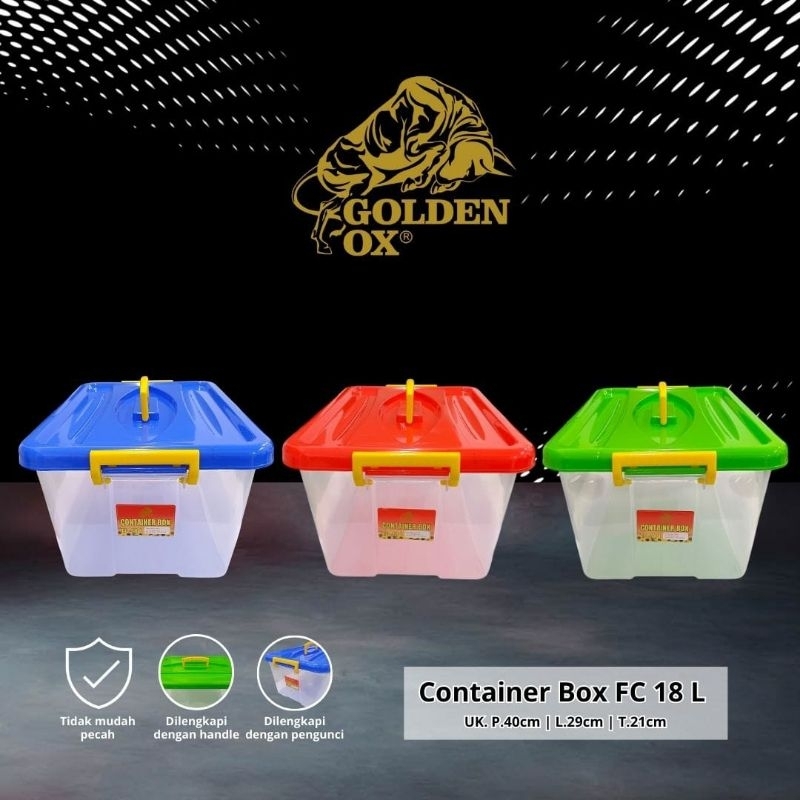 Jual Container Box Golden Ox 100% ORIGINAL / Kotak Penyimpanan CB ...