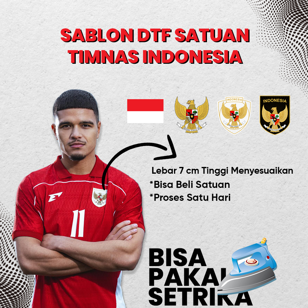 Jual Sablon Setrika Logo Timnas Indonesia Garuda / Sablon Logo Timnas ...