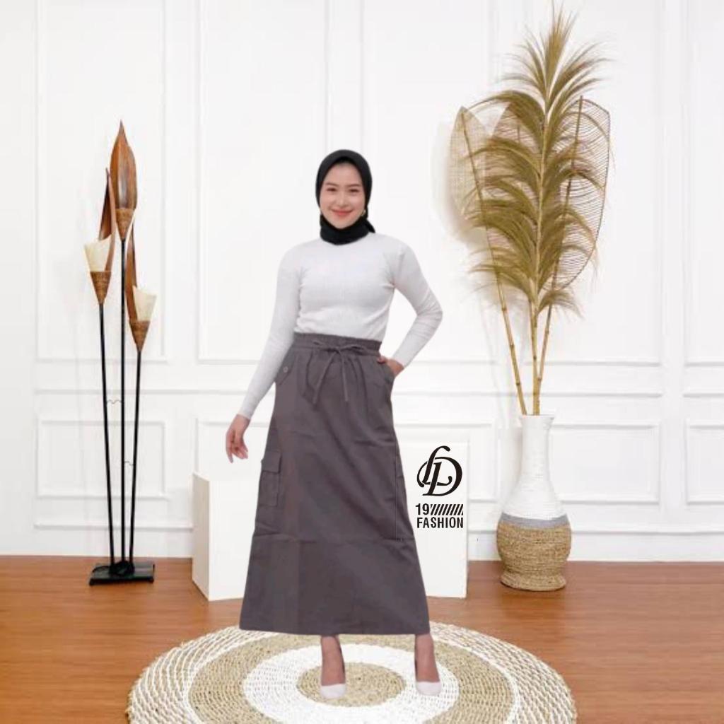 Jual ROK CARGO WANITA TWIIL DRILL PREMIUM MODEL BARU 2025,FASION 2025 ...