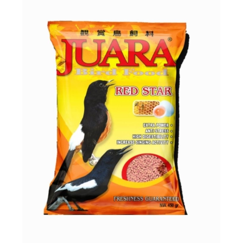 Jual Juara bird food red stars pakan burung juara merah cocok untuk ...
