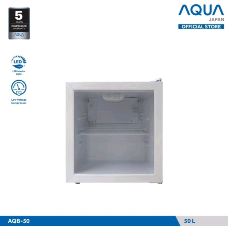 Jual Showcase AQUA AQB-50 | Kulkas mini kecil display kaca cooler aqb50 ...