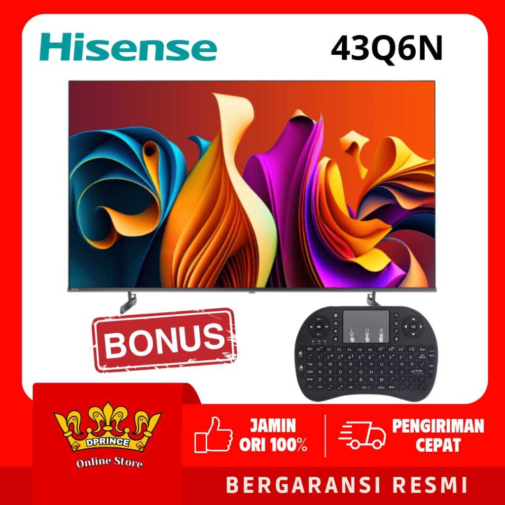 Jual HISENSE LED 43" QLED UHD/4K Q6N 43Q6N Google TV | Shopee Indonesia