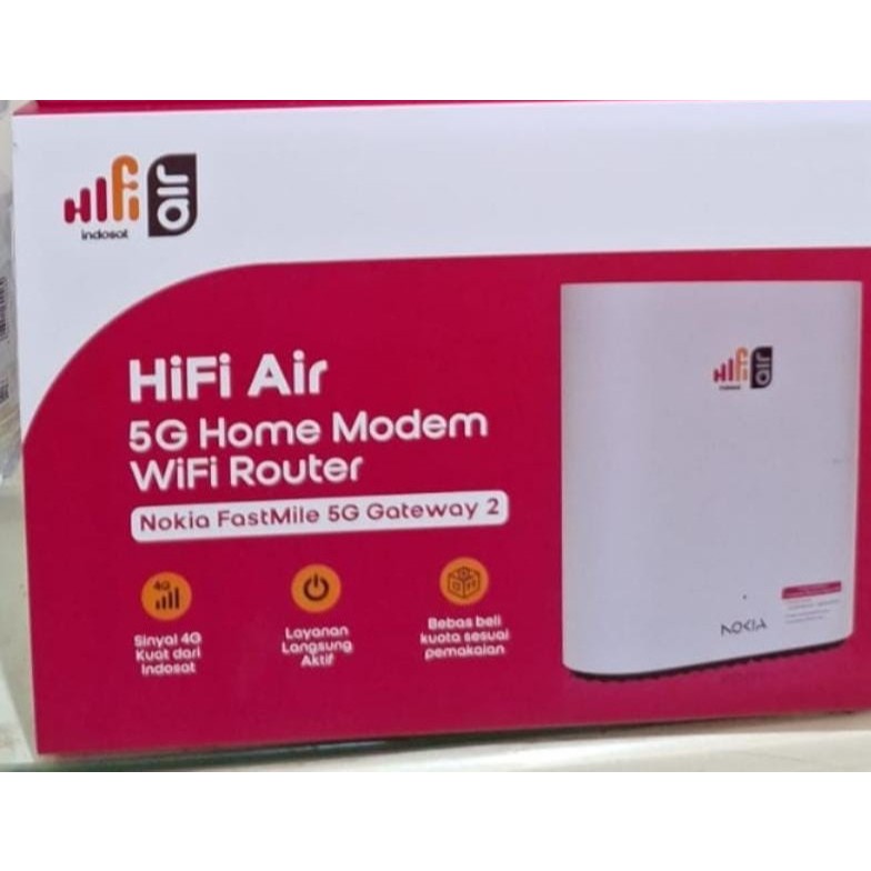 Jual IndoSat HiFi Air Modem Router WiFi Nokia FastMile 5G Gateway 2 ...