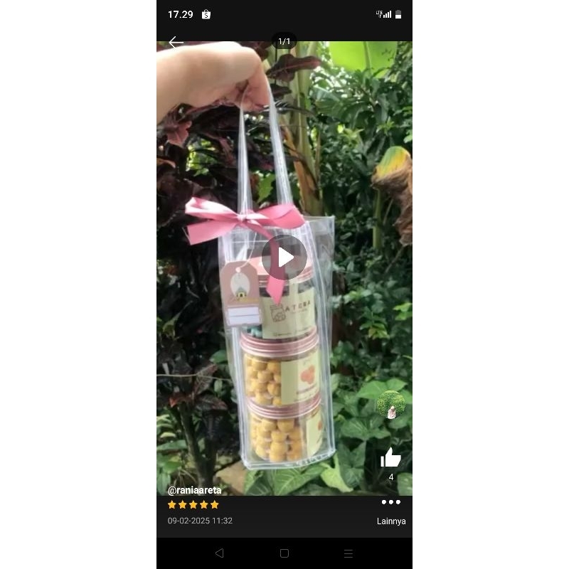 Jual Tas Mika PVC Botol Bening uk 28 x 10 x 10/ Tas souvenir toples ...