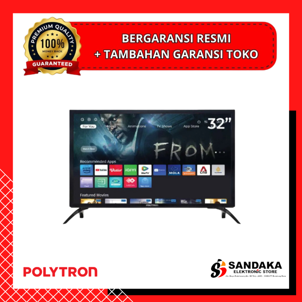 Jual LED POLYTRON 32CV1869 SMART, Ukuran Layar 32 Inch | Shopee Indonesia
