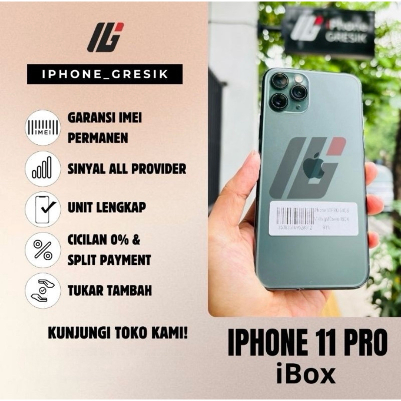 Jual iPhone 11 Pro 64/256GB IBOX Garansi Resmi Indondesia Second ...