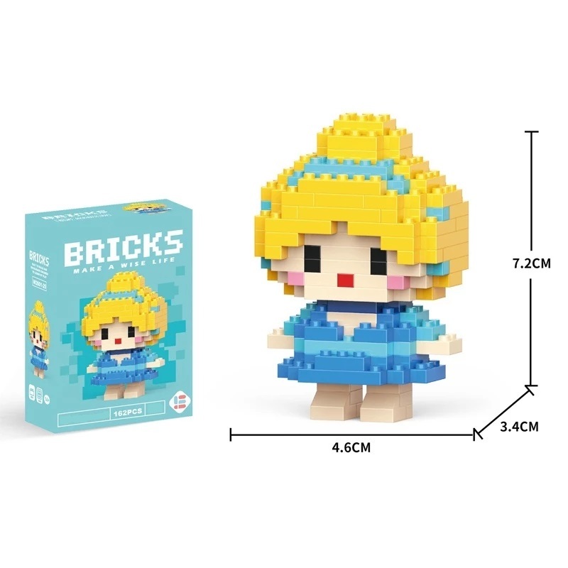 Jual Bricks Lego Model Karakter Princess 1 dengan Petunjuk / Blok ...